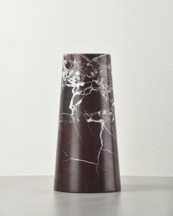 Burgundy Marble Vase H20cm – Marblefan