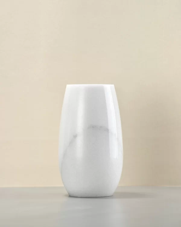 Small White Marble Vase H15.5cm – Marblefan